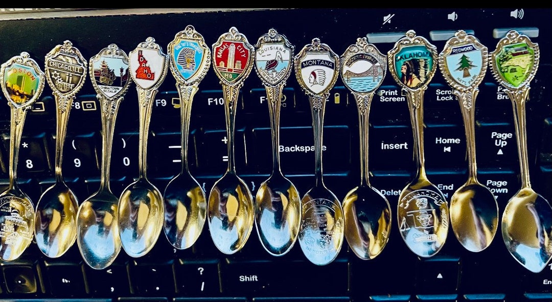 Spoon Collection. Miniature Collectable State and Attraction Souvenir ...