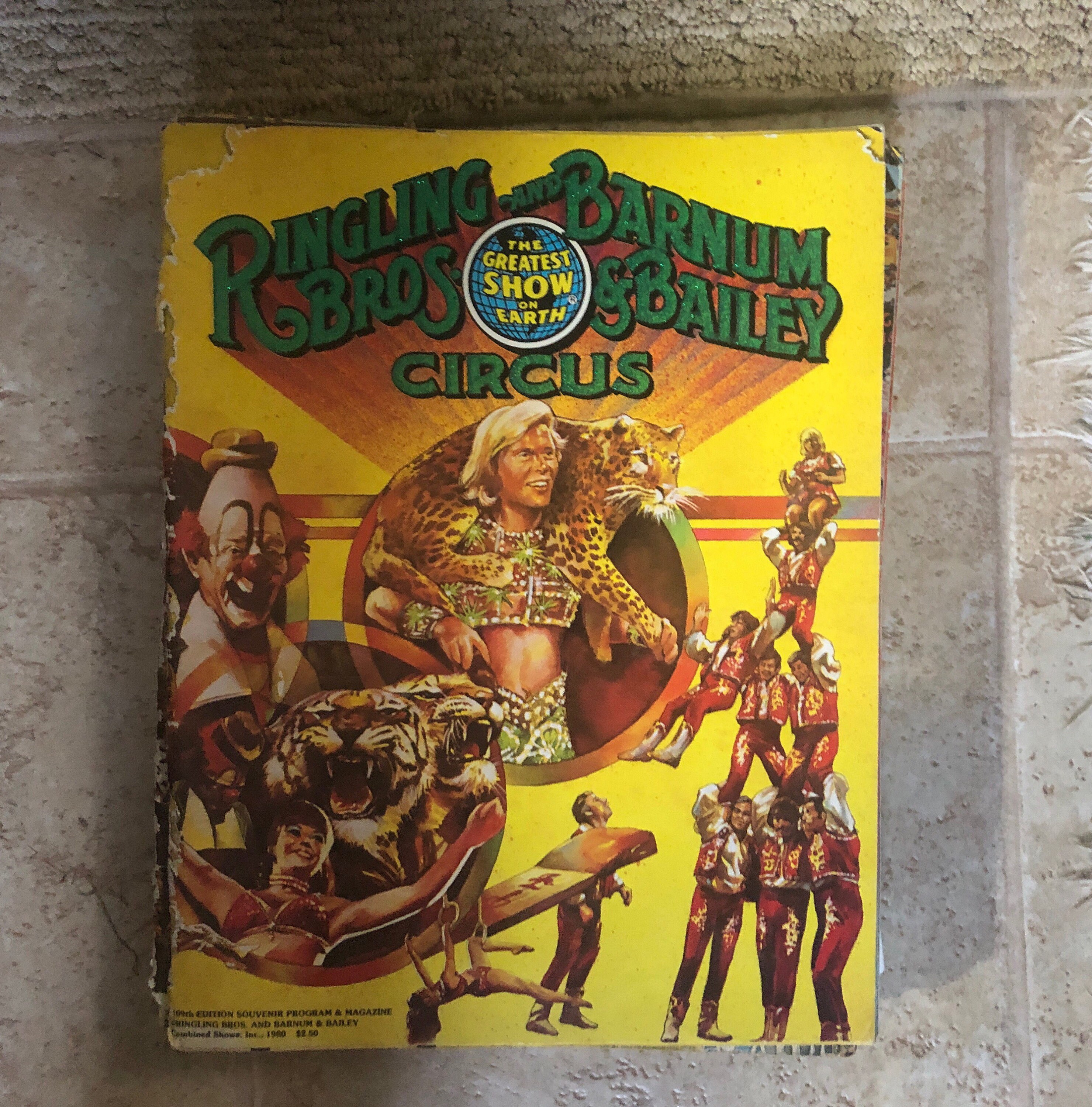 1980 Ringling Bros. & Barnum Bailey Circus Program With Special Guest ...