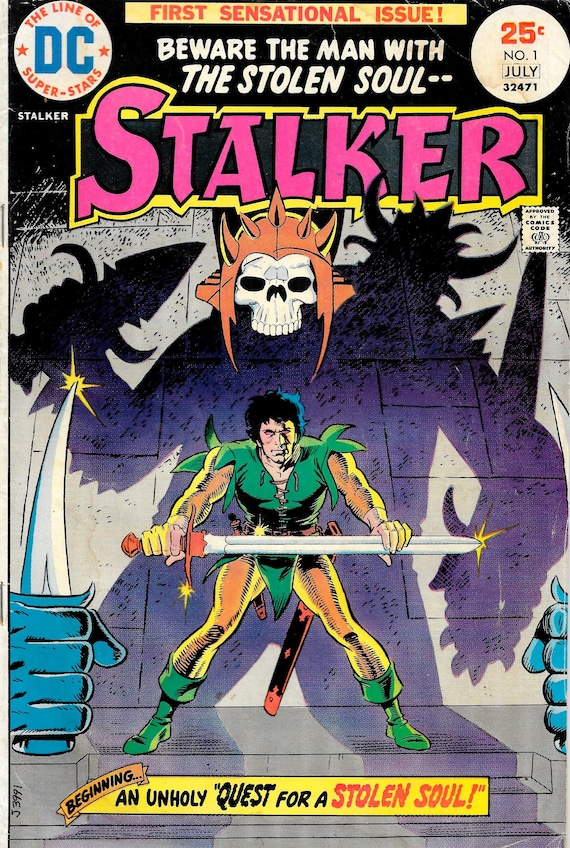 Stalker 1 1975 DC Comic Book. Beware the Man With the Stolen - Etsy