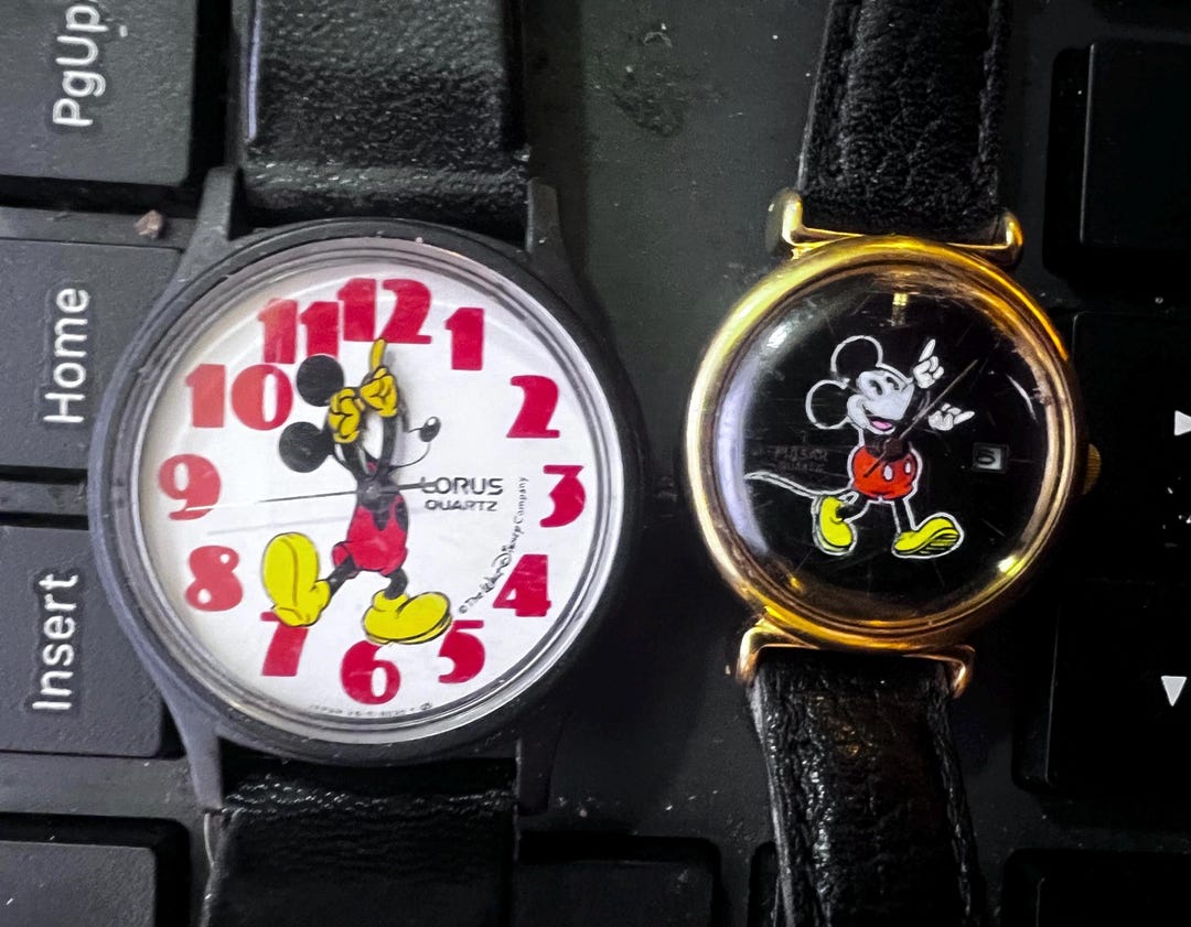 Mickey Mouse Vintage Wristwatchs. Function & Your Favorite Mouse ...