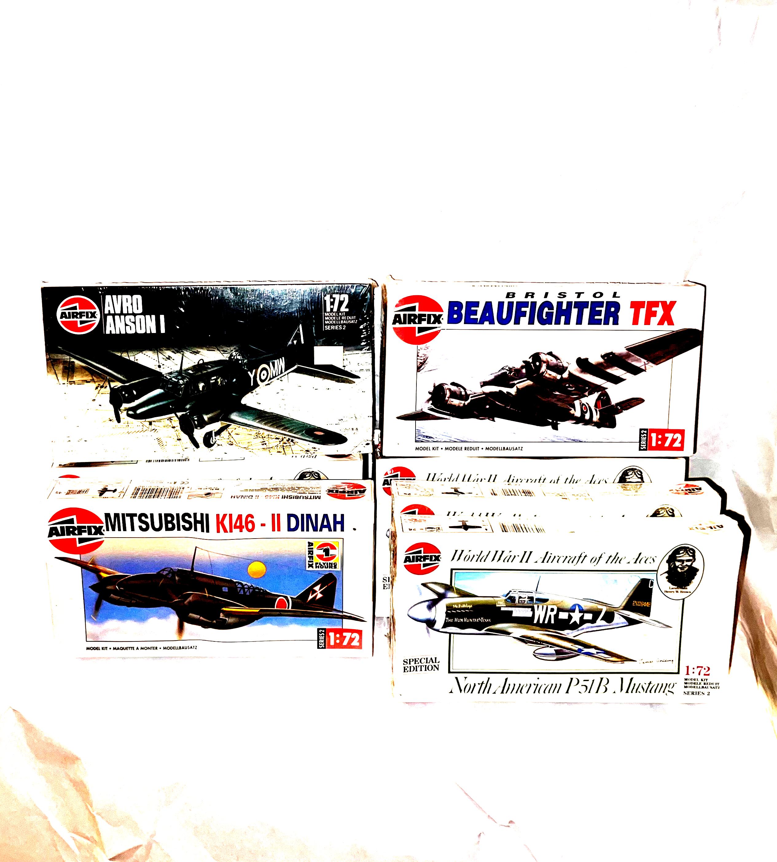 Model Aircraft. Vintage Airfix Model Military Aircraft From Brittan's ...