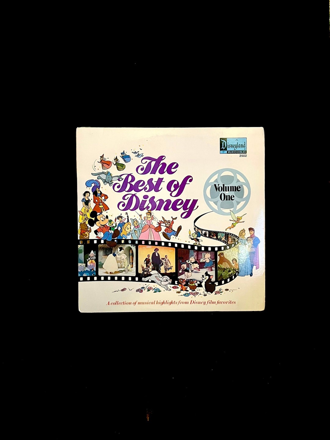 Best of Walt Disney Vintage Vinyl Record Album Featuring Favorite Songs ...