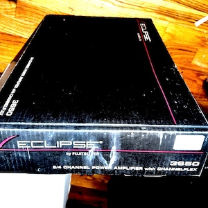 Eclipse Fujitsu Ten Amplifier 3650 5/4 Channel Rare Old School Amp Hi ...