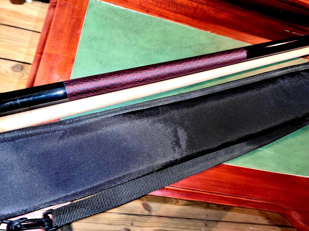 Vintage Pool Cue Exotic Cheetah 2002 Las Vegas Red Lined Black Cue Case ...