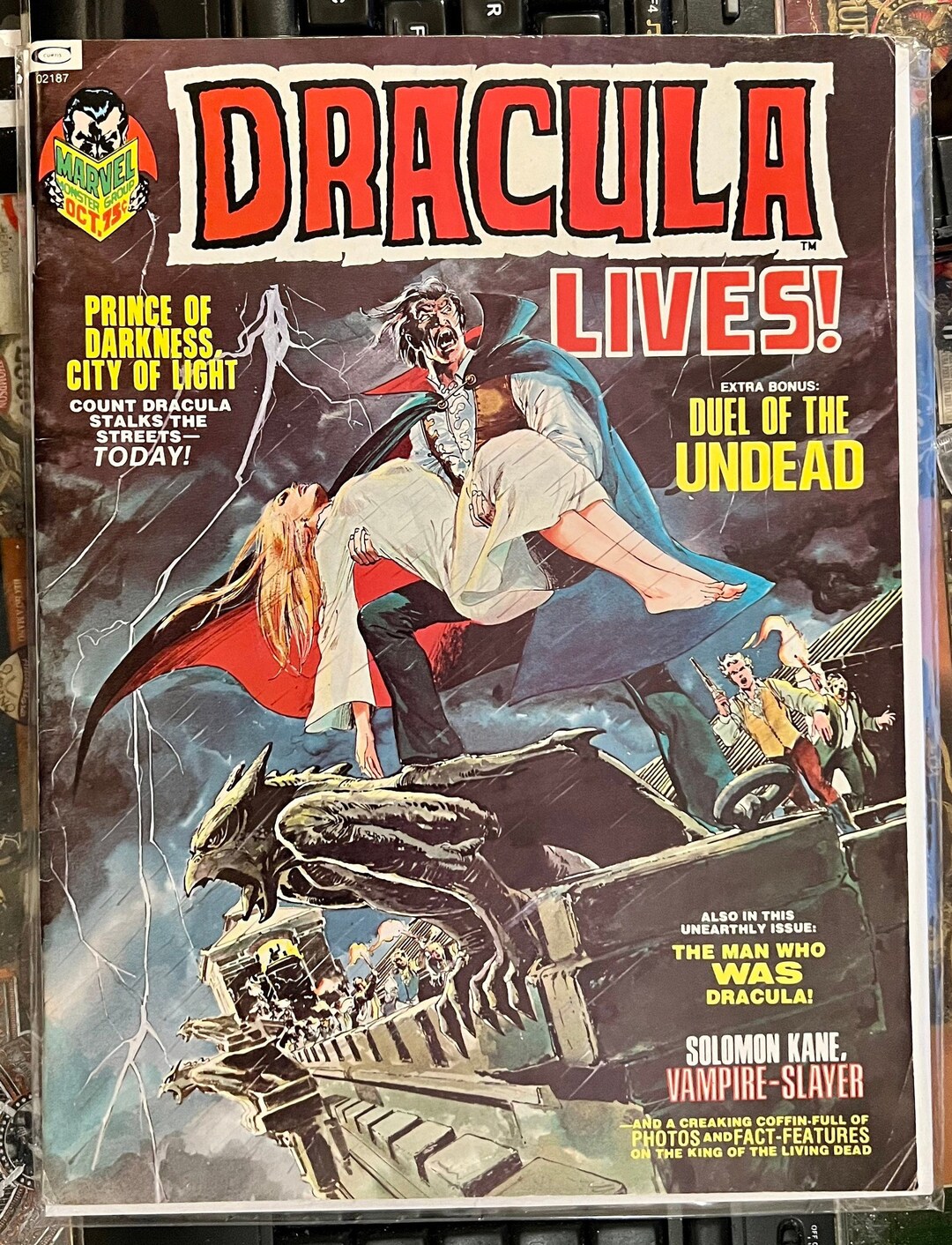 Dracula Lives 3 Oct 1973 Dracula, Solomon Kane Vintage Marvel Vampire ...