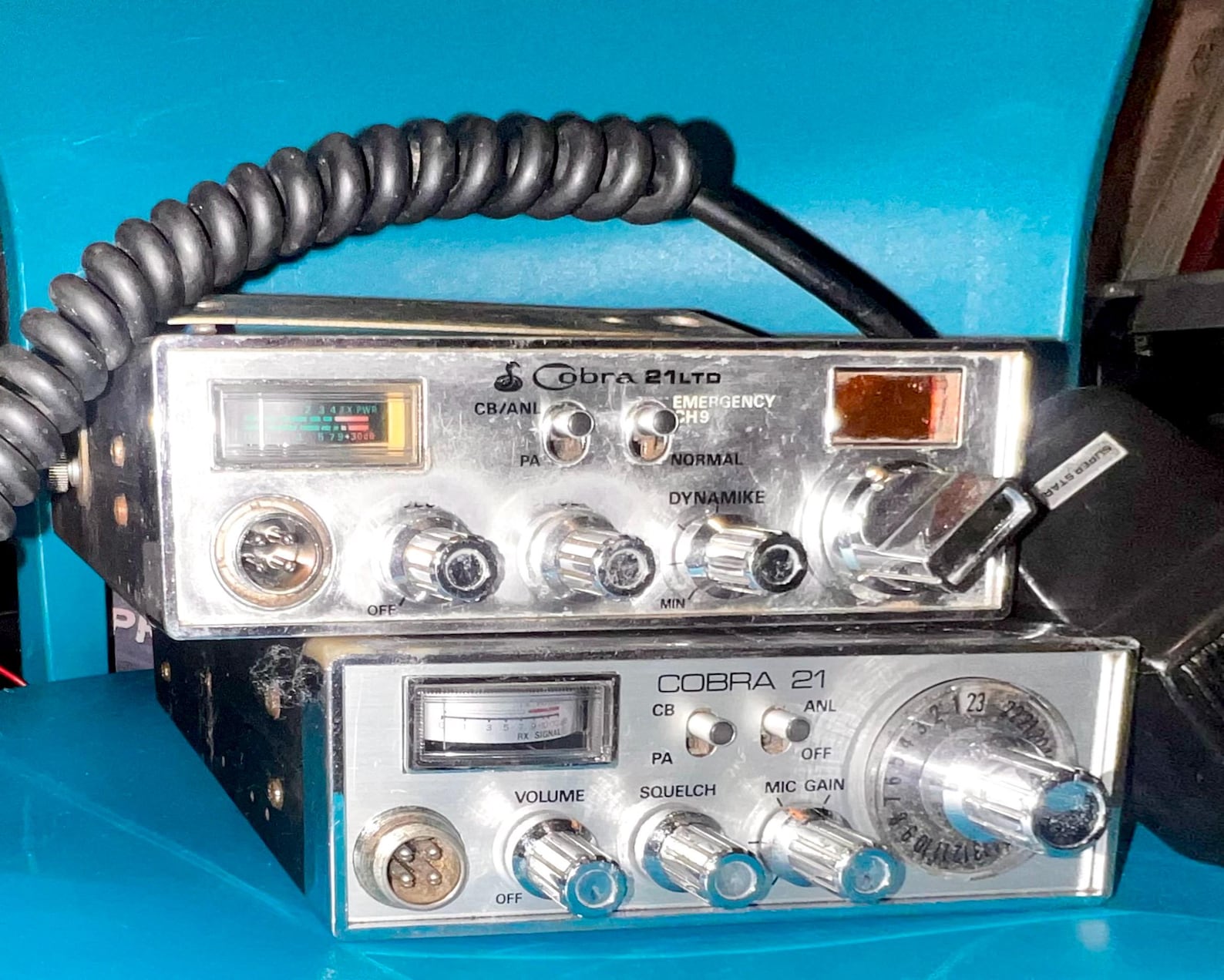 Vintage Cobra 21 CB Radio 23 Channel, Cobra 21 LTD 40 Channel Citizens ...