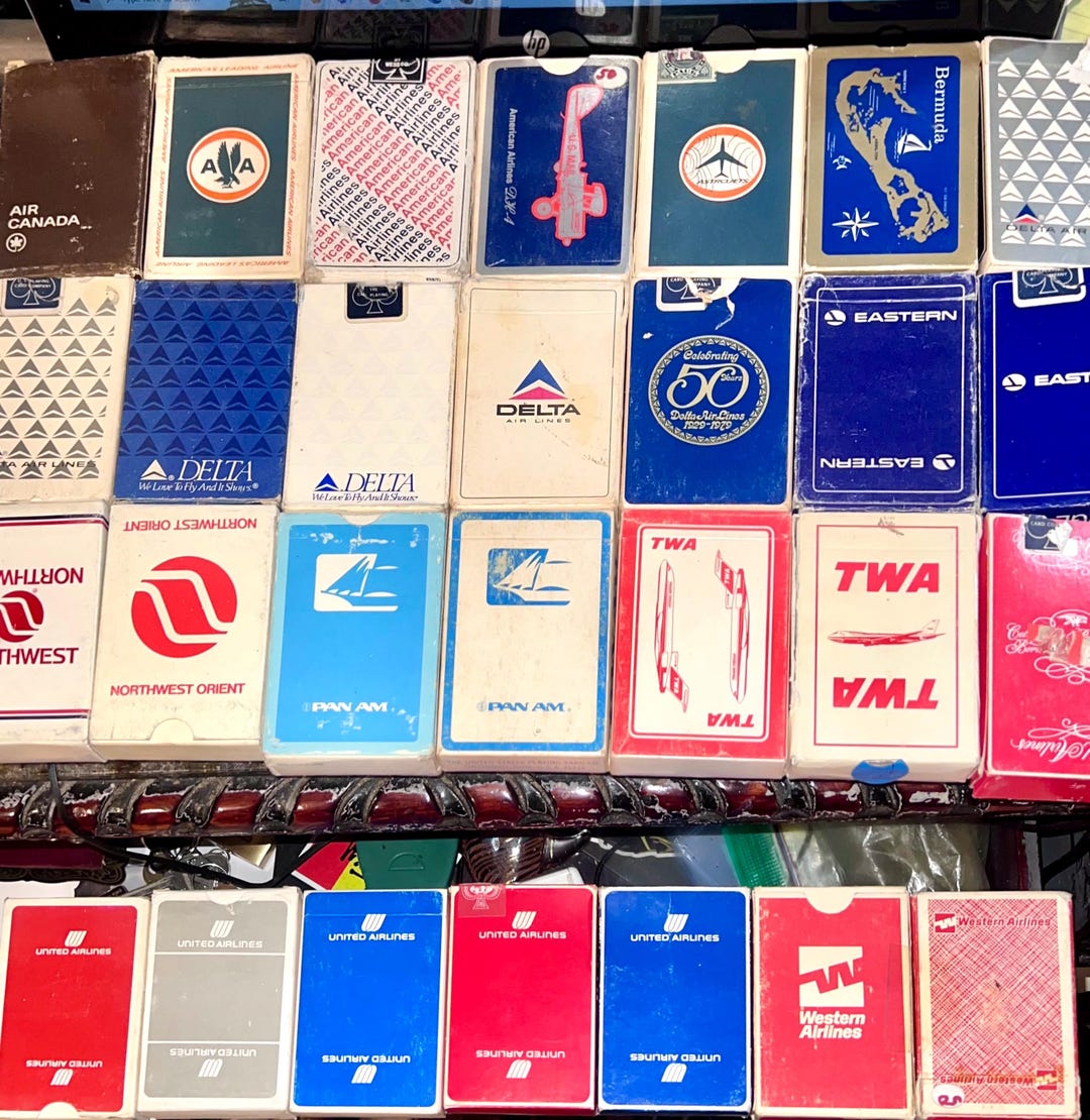 Vintage Airlines Playing Cards INSTANT Collection 28 Decks American ...