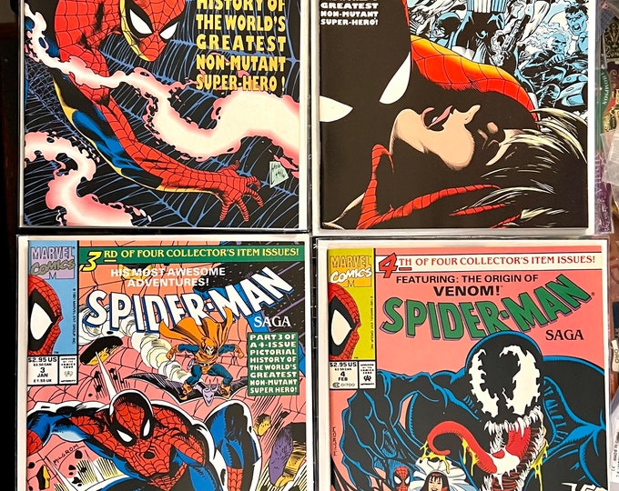 Spider-man Saga #1, 2, 3, 4 . Spider-man's Official Biography Pat to ...