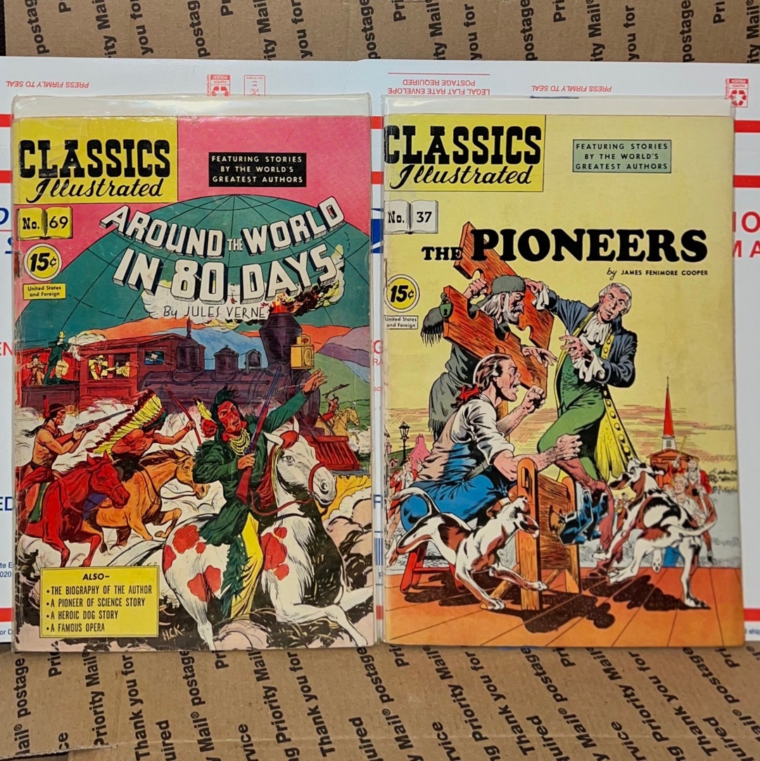 Classics Illustrated Early Comic Books! the Pioneers #37 (1947) AND/OR ...