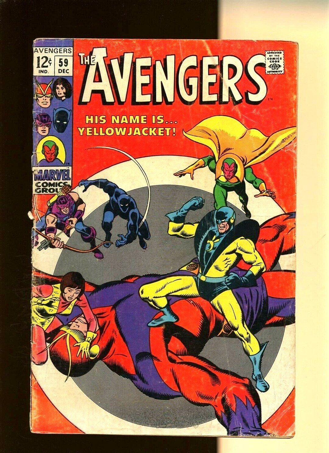 Avengers #59 June 1968. 1st Appearance of Yellow Jacket (aka Henry Pym ...