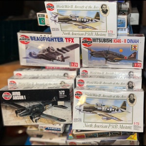 Model Aircraft. Vintage Airfix Model Military Aircraft From Brittan's ...