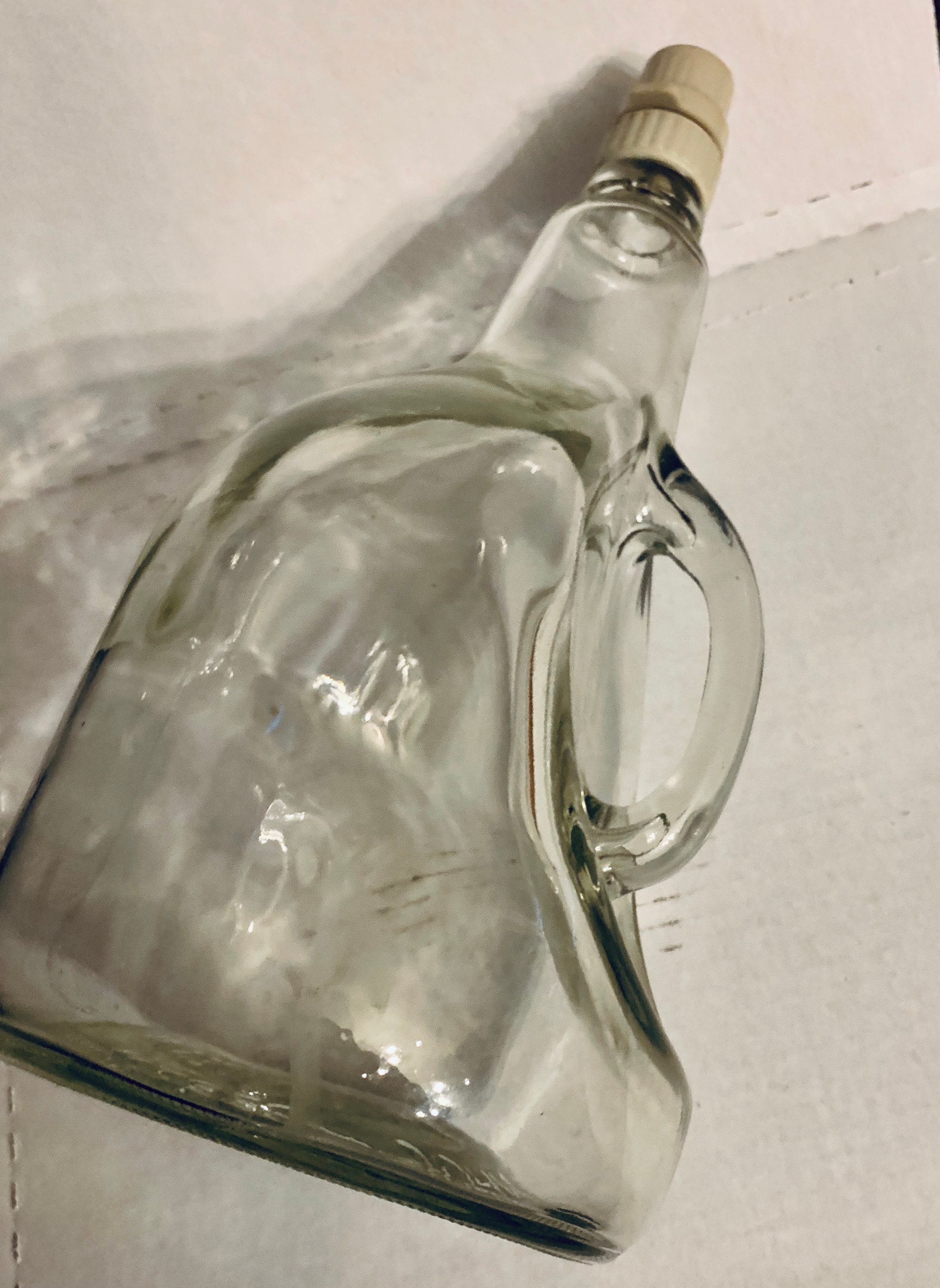 Antique Scotch Whiskey Glass Jug Decanter Bar Ware Liquor Container ...