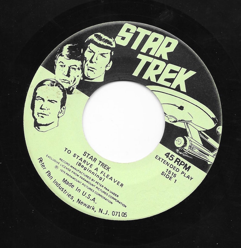 Star Trek Extended Play 45 Rpm Vinyl Records 1979 Original - Etsy