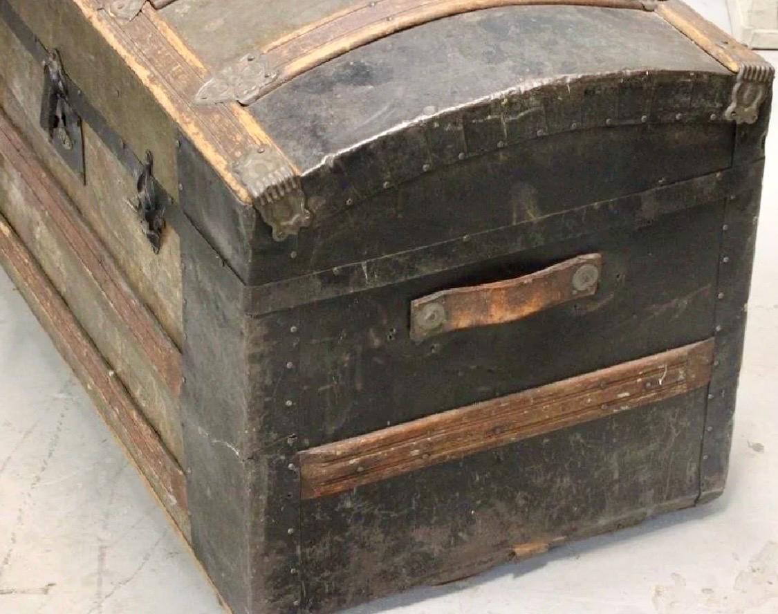 Vintage Camel Back Trunk. Storage Trunk, Travel Trunk. Ready to Use Now ...