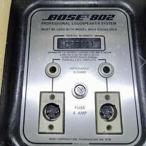 Vintage Bose 901 Series IV Active Equalizer, Pair of Bose 802 Speakers AND a Pair of Bose 502 ...