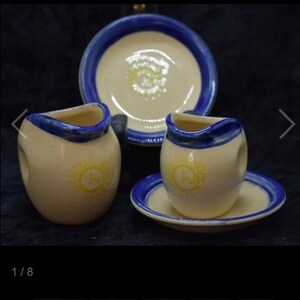 Pottery Vintage Restaurant Ware Syrup Pitchers & Saucers. Made by ...