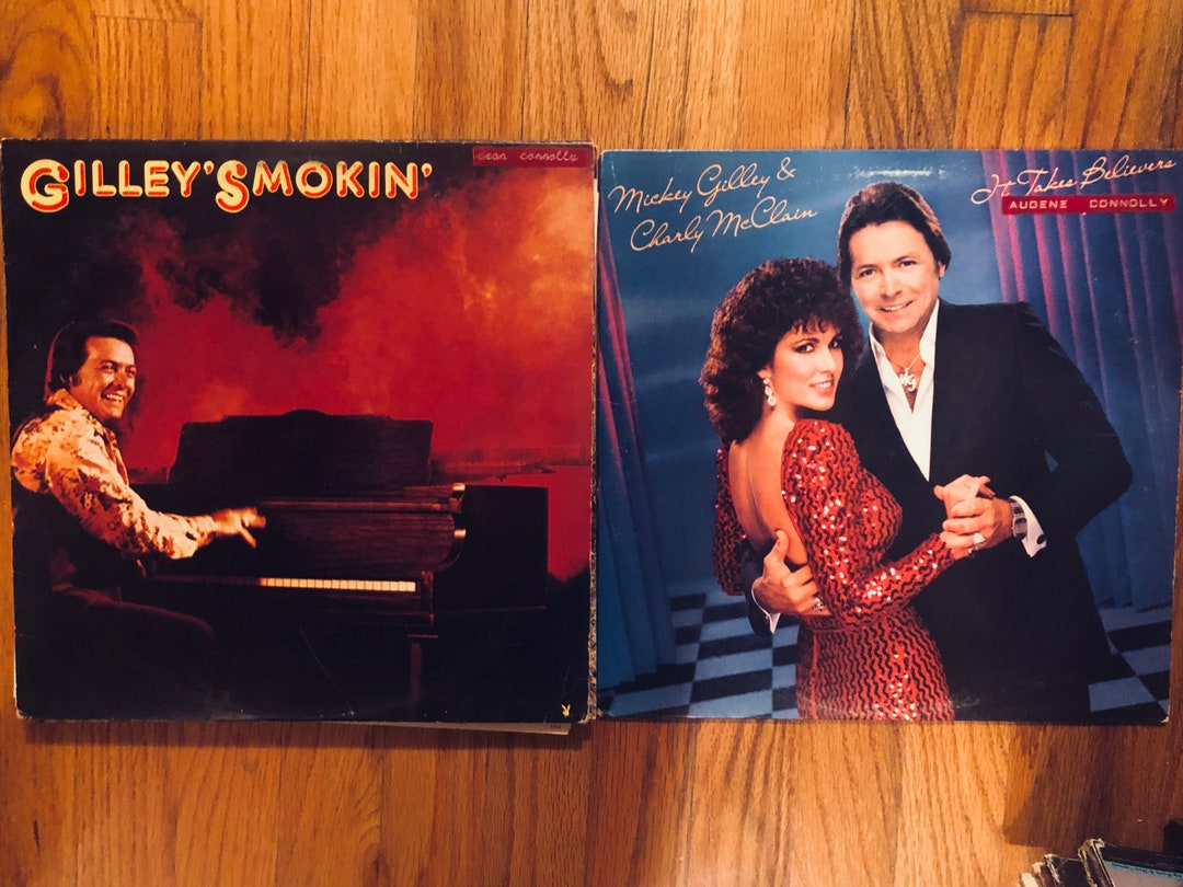 Mickey Gilley - 2 Vintage LP Vinyl Albums - Gilleys Smokin & It Takes ...