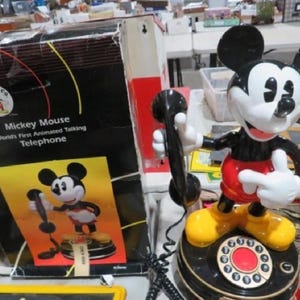 Mickey Mouse Phone Original Box Vintage 1997 World's 1st Animated ...