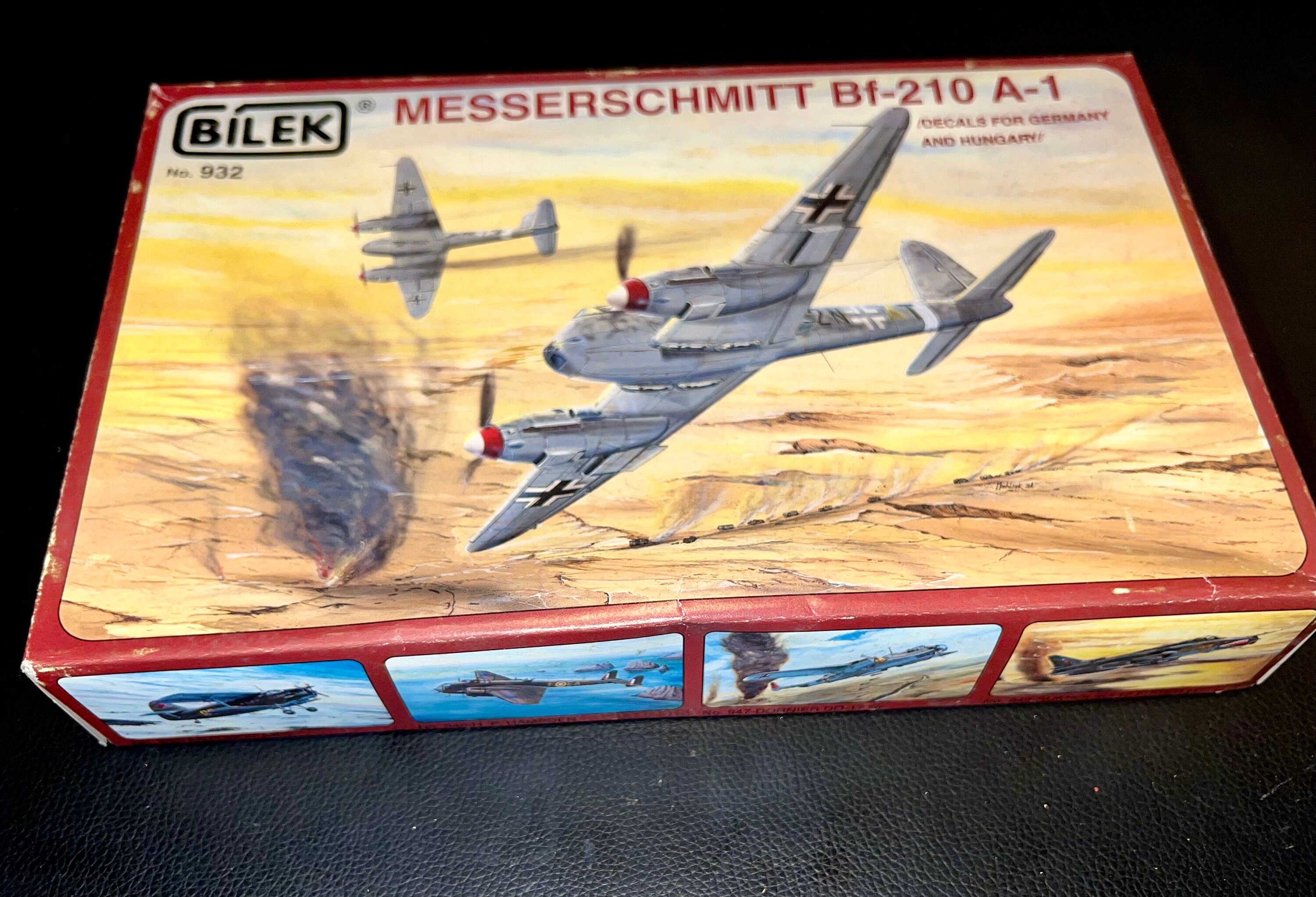 Aircraft 1:72 Scale Messerschmitt Bf-210 A-1. Airplane Model Kit ...