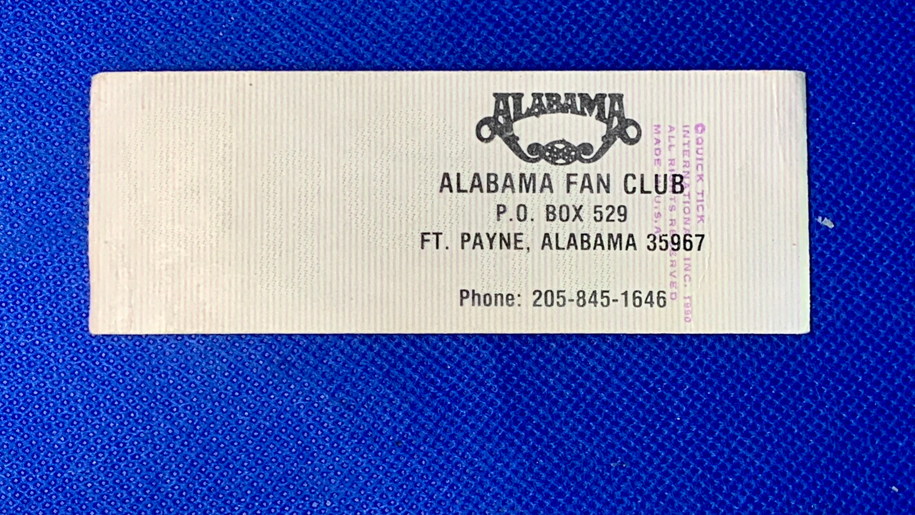 Alabama Concert Ticket Stub From 1991 June Jam X! Vintage June Jam 10 ...