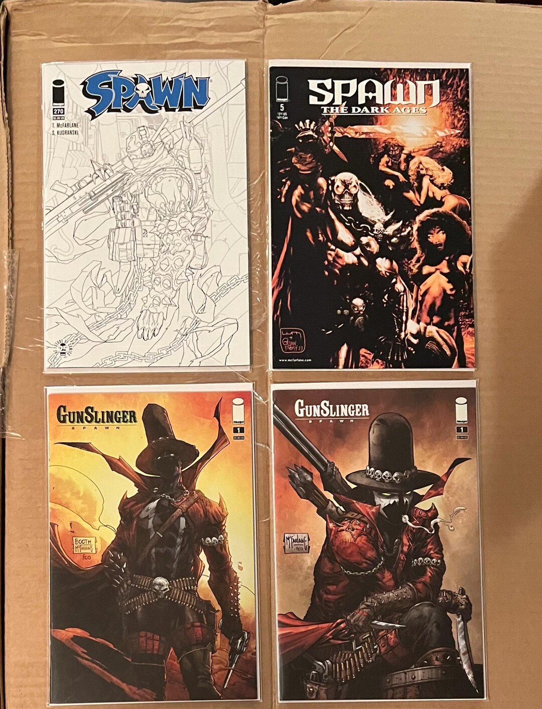 Spawn Comic Book Lot W/rare Spawn #270 Sketch Variant, Spawn: the Dark ...
