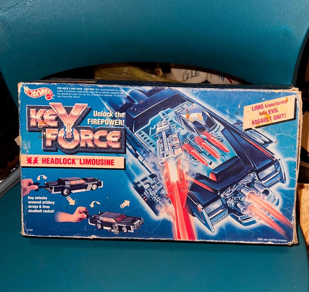 Hot Wheels 1992 Key Force Transforming Evil Assault Limousine. Headlock ...