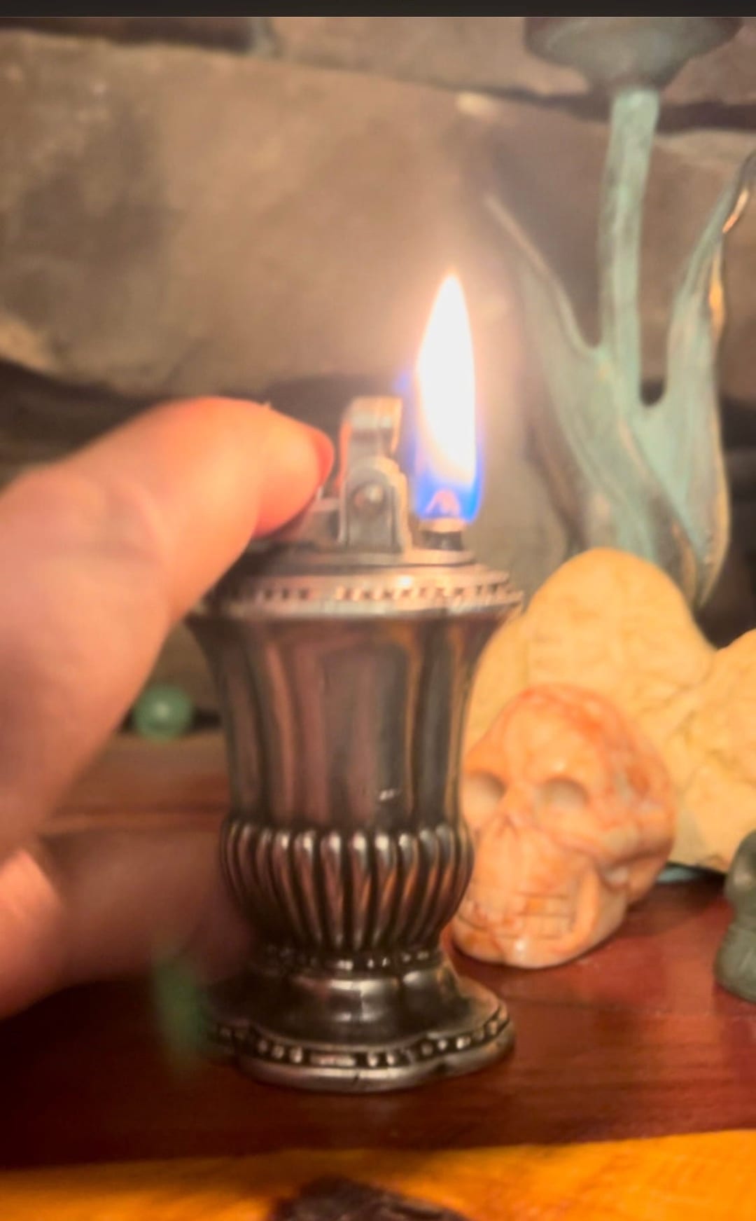 Working Table Lighter Ronson Mayfair Art Deco Vintage Cigarette Table ...