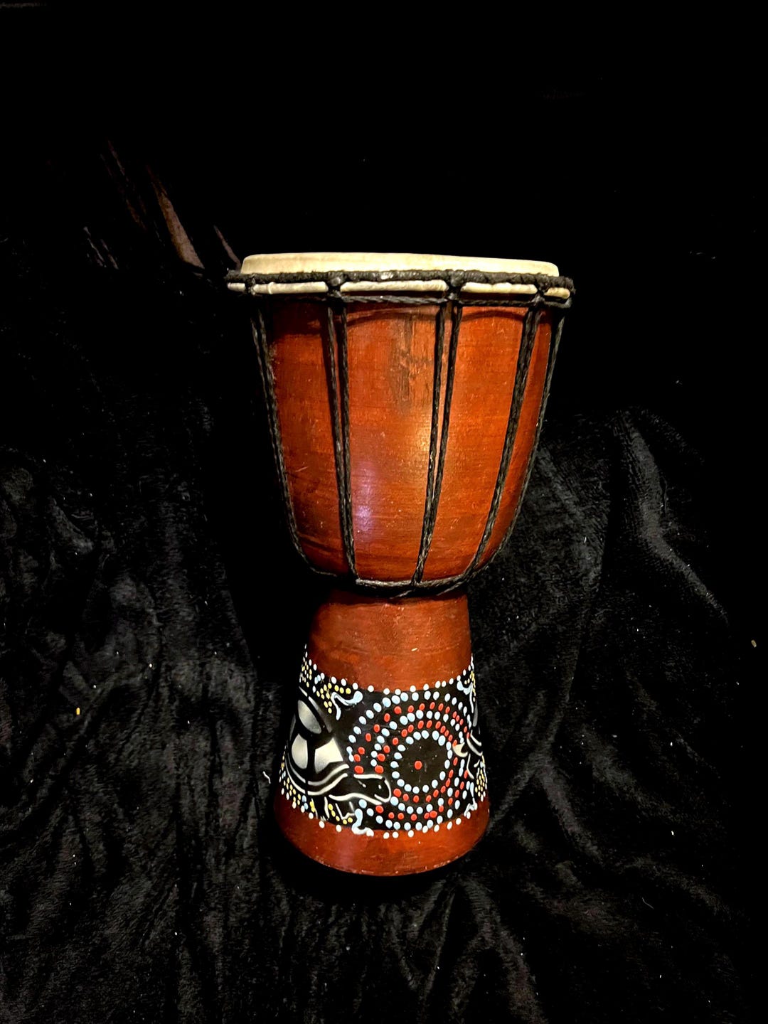Decrotive Turtle Hand Drum. Vintage African Styled Djembe Hand ...