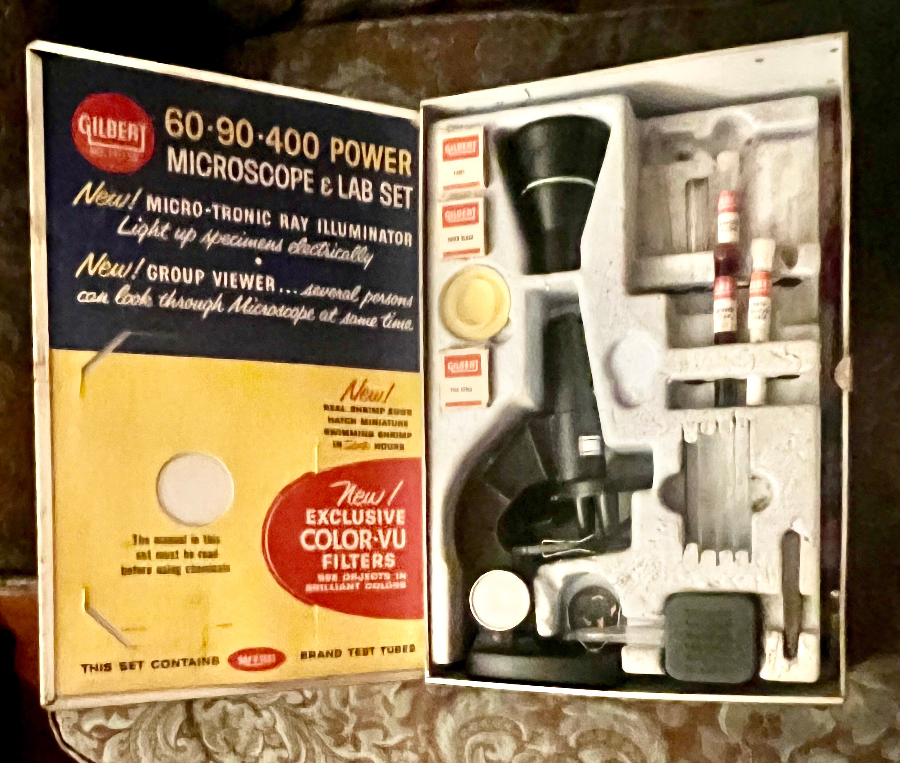 Vintage Gilbert Microscope and Lab Set. Metal Case Real - Etsy