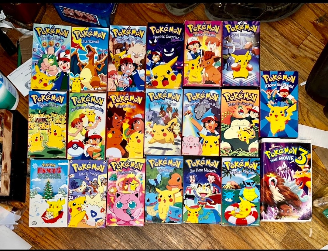 Pokémon Vintage 1997 TV Show Episodes on Vintage Pioneer VHS and ...