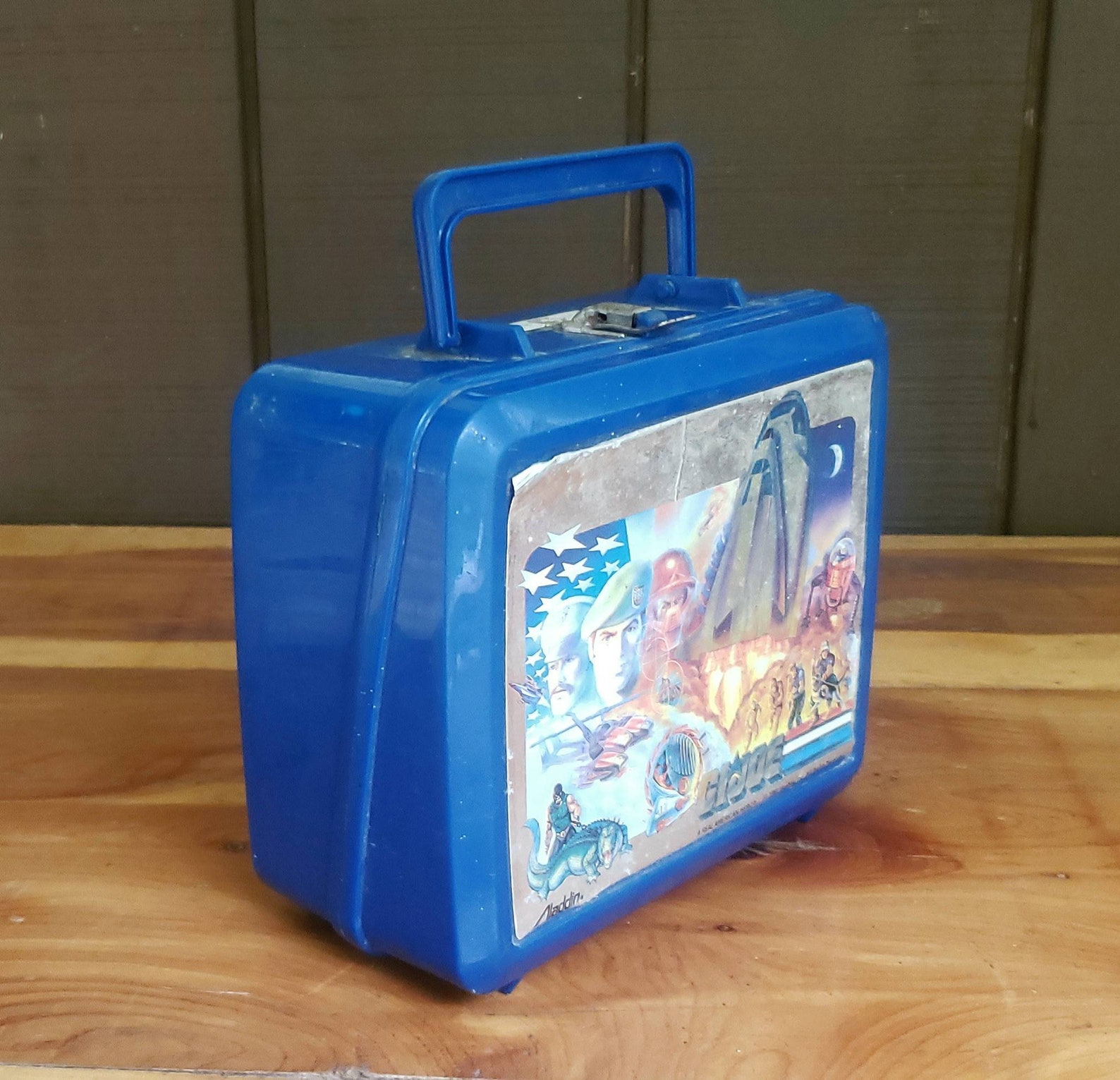 Vintage GI Joe Lunch Box. G.I. JOE A Real American Hero 1987 Aladdin ...