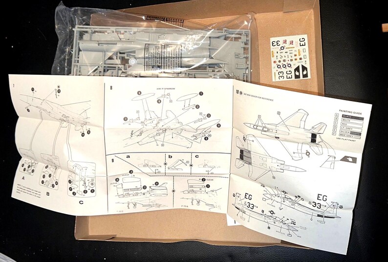 MPC Mcdonnell F 15 Eagle 1/72 Scale Vintage Model Aircraft. Complete ...