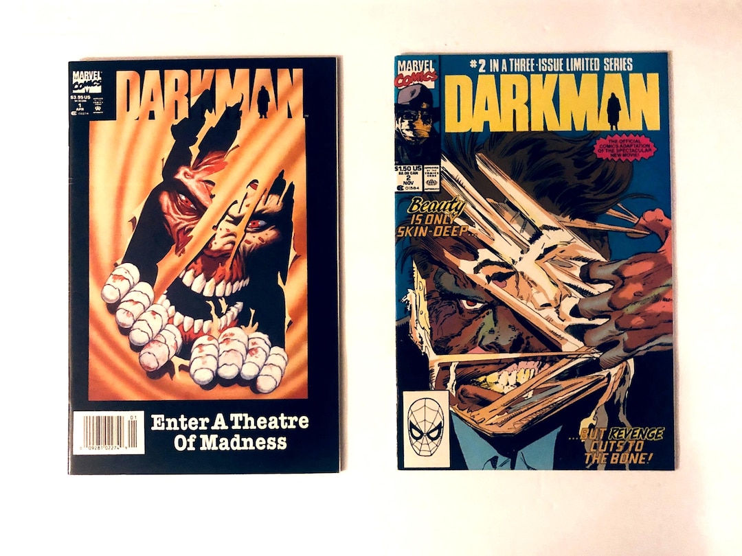 Darkman #1 and #2 Comic Books. Both 1st & second issues. 1993 Marvel ...