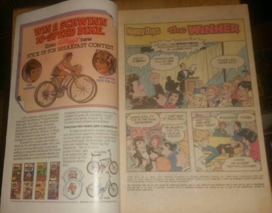 Happy Days 1 First Edition 1979 Comic Book No. 1 Vol. 1 - Etsy