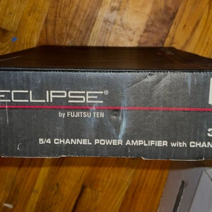 Eclipse Fujitsu Ten Amplifier 3650 5/4 Channel Rare Old School Amp Hi ...