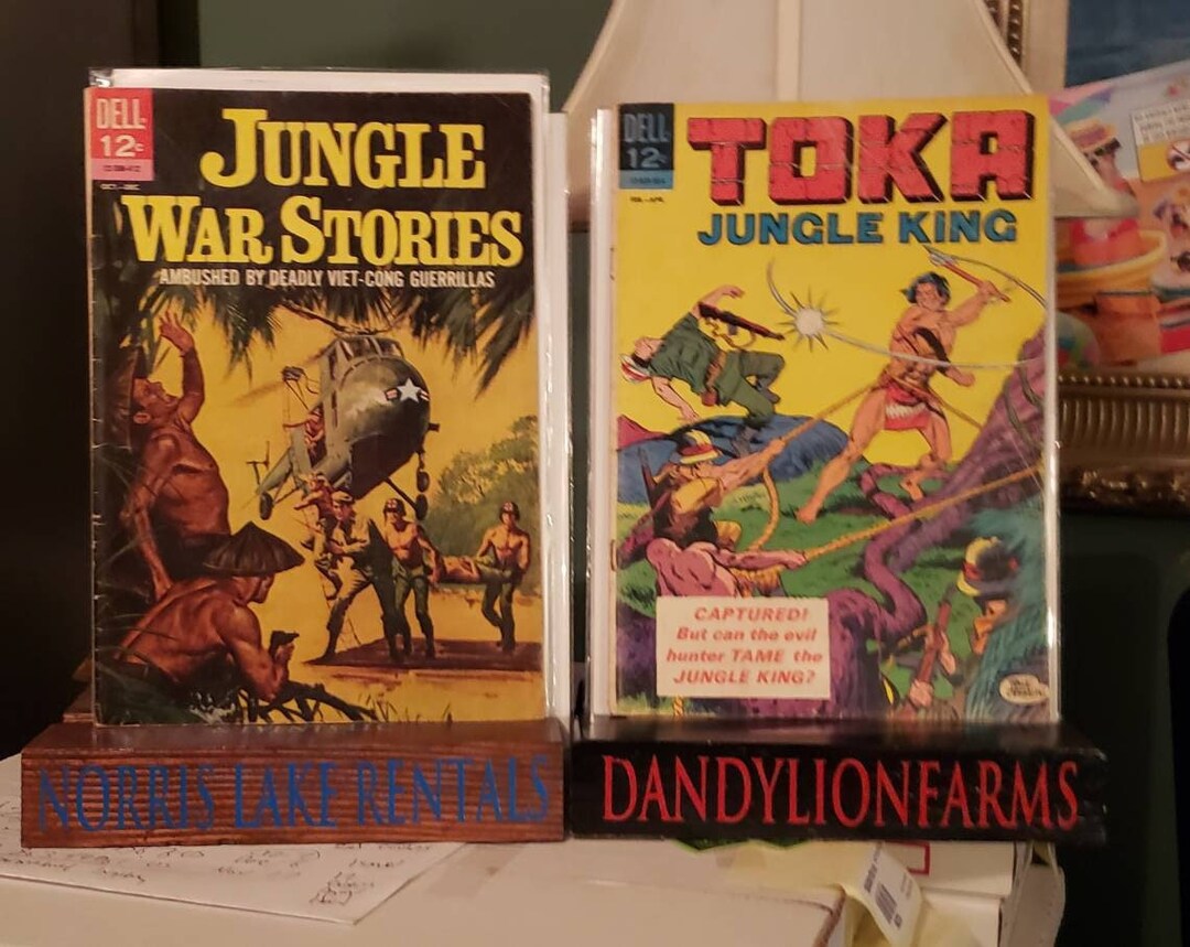 Jungles War Stories 1964 and Toka Jungle King 1965 Comic Books. Jungle Warfare. Jungle Life ...