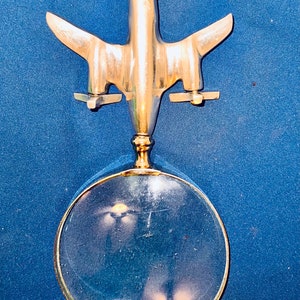 Airplane Magnifying Glass. Vintage & Rare Magnifying Glass With a ...