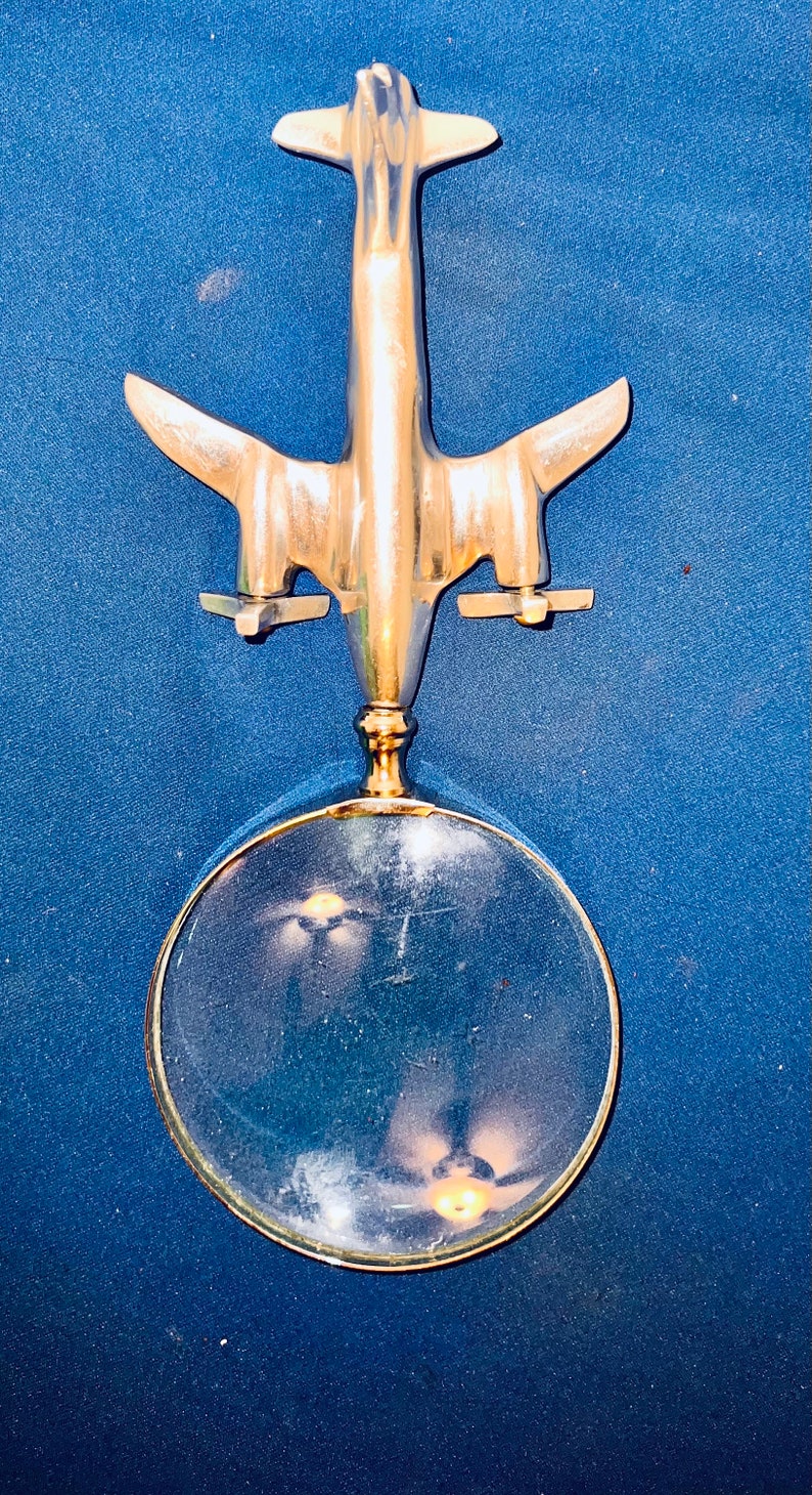 Airplane Magnifying Glass. Vintage & Rare Magnifying Glass With a ...