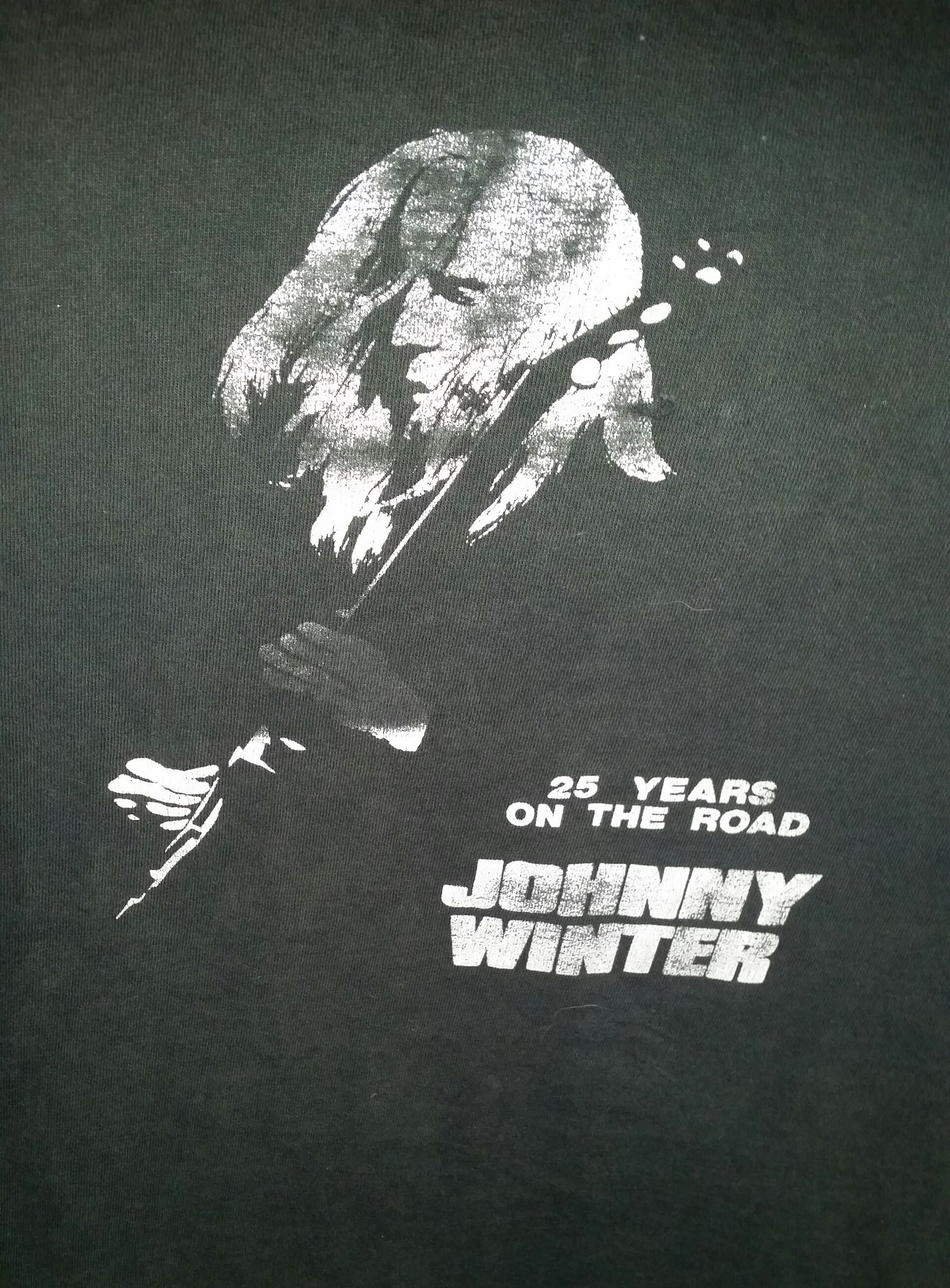 Johnny Winter Concert Tour Shirt and Ticket Stub! Rare 1991! - 25 Years ...