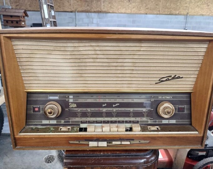 SABA 300 Automatic Radio Vintage German Tube Radio Rare Piece! 1960's ...