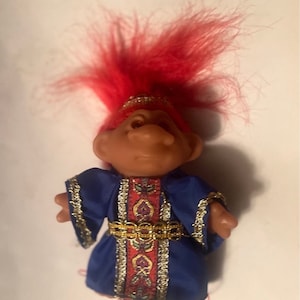 Vintage 2001 Troll King Azul Original Troll Company K1168. Red Headed ...