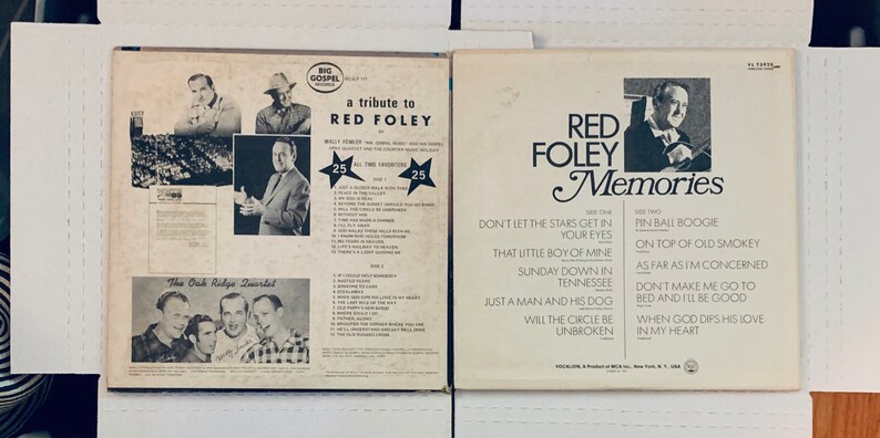 Vinyl Record Albums of Red Foley Music memories - Etsy