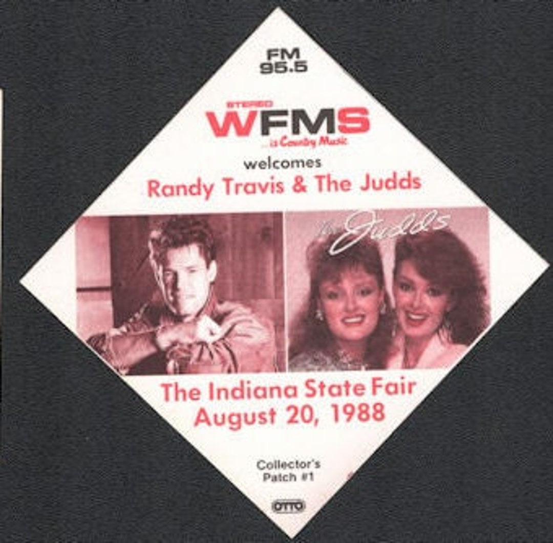 Judds and Randy Travis Concert WFMS Radio Promo Pass August 20, 1988 ...