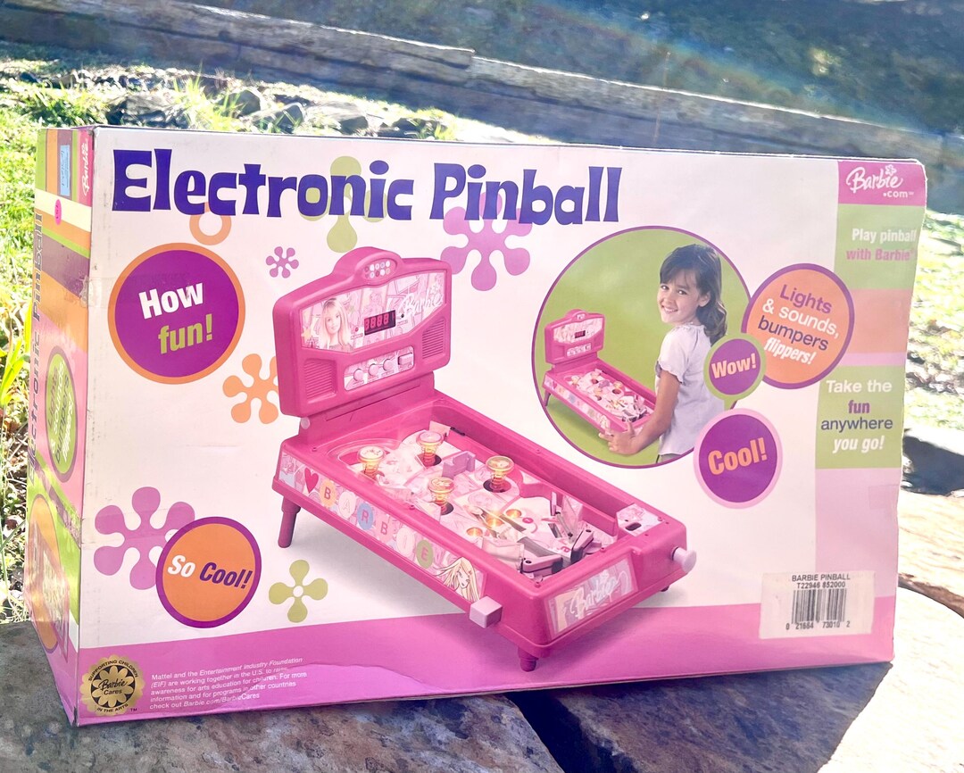 Barbie Electronic Pinball Machine Rare Table Top Vintage 2005 Play ...