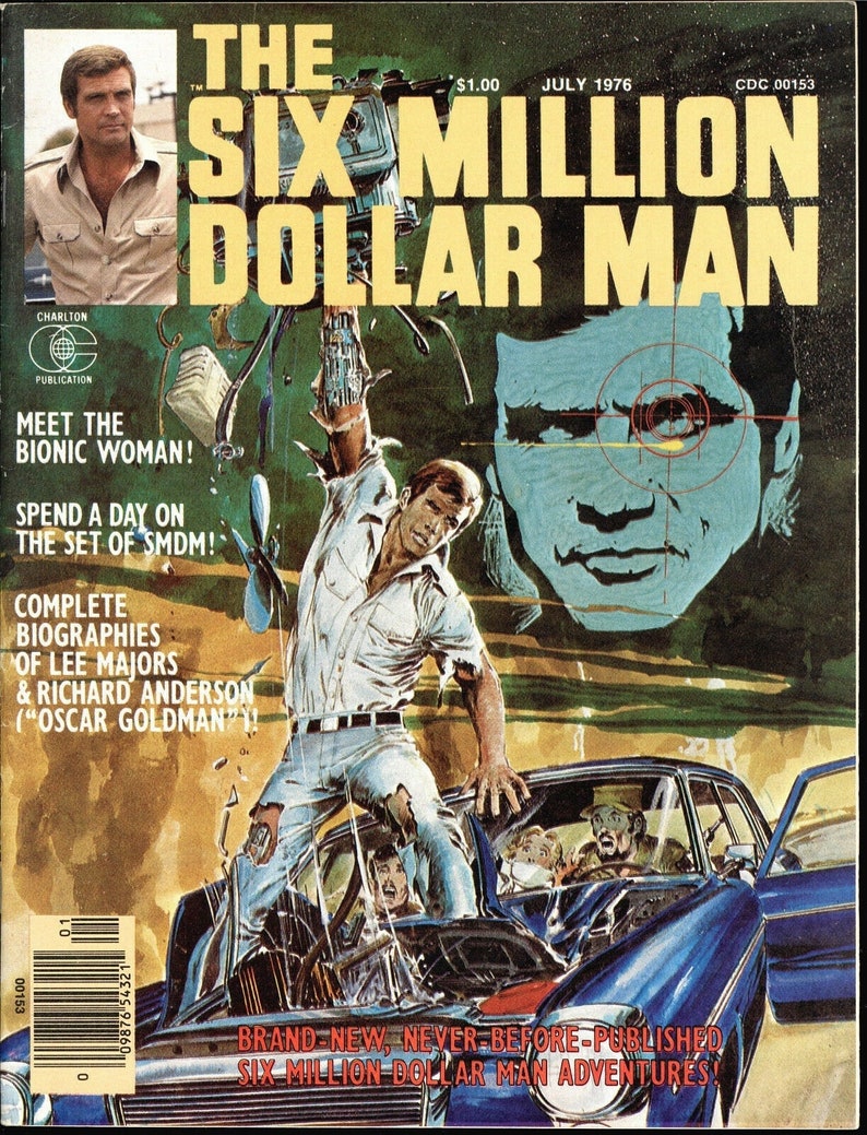 Six Million Dollar Man 1 July 1976 HTF 1st Issue Neal Adams - Etsy
