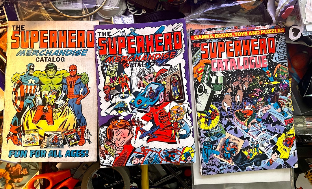 Super Hero Gifts Merchandise Catalog 1975, 76, 78 Most Every Super Cool ...
