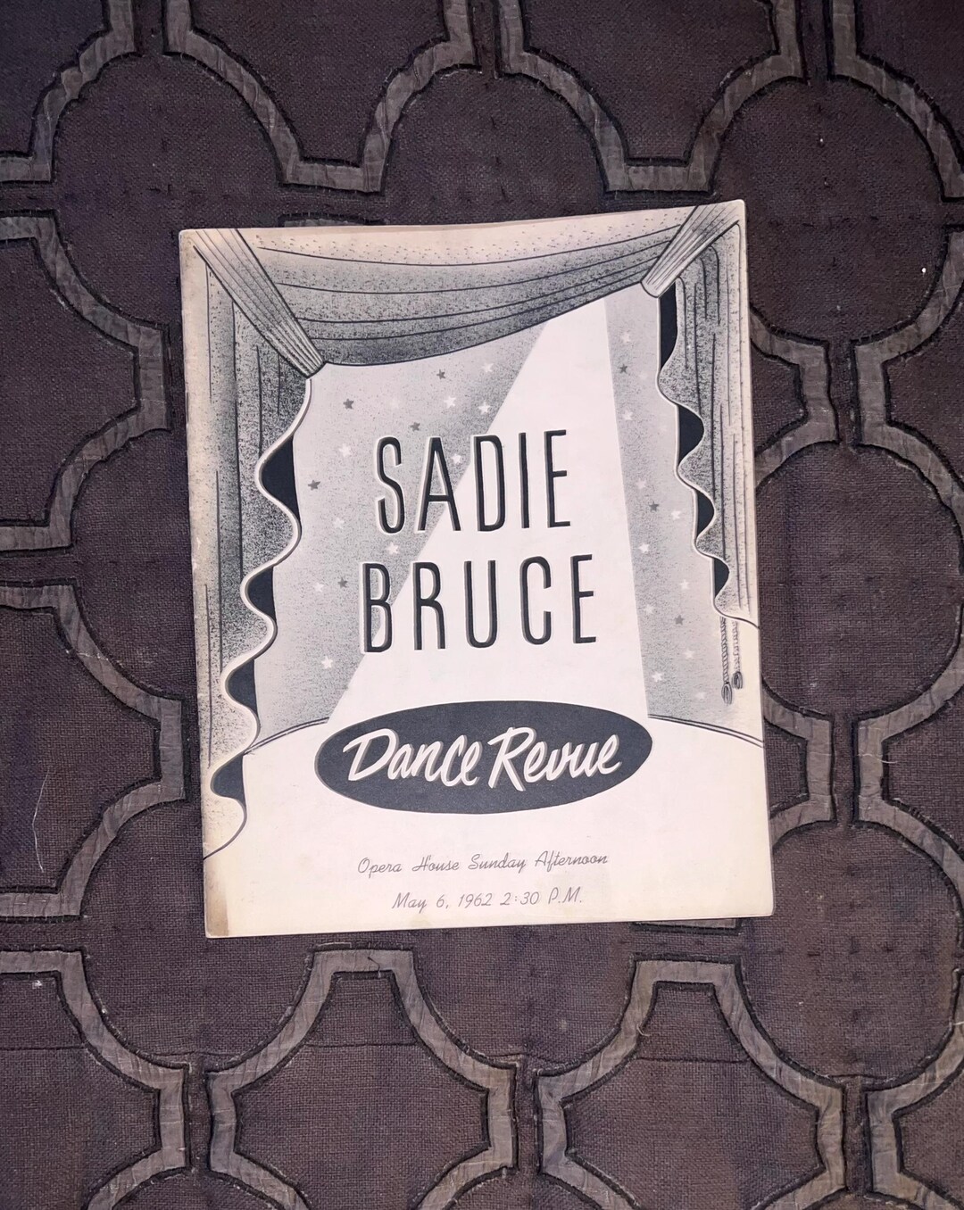 Vintage 1962 Sadie Bruce Dance Revue Program: Chicago Opera House - Etsy