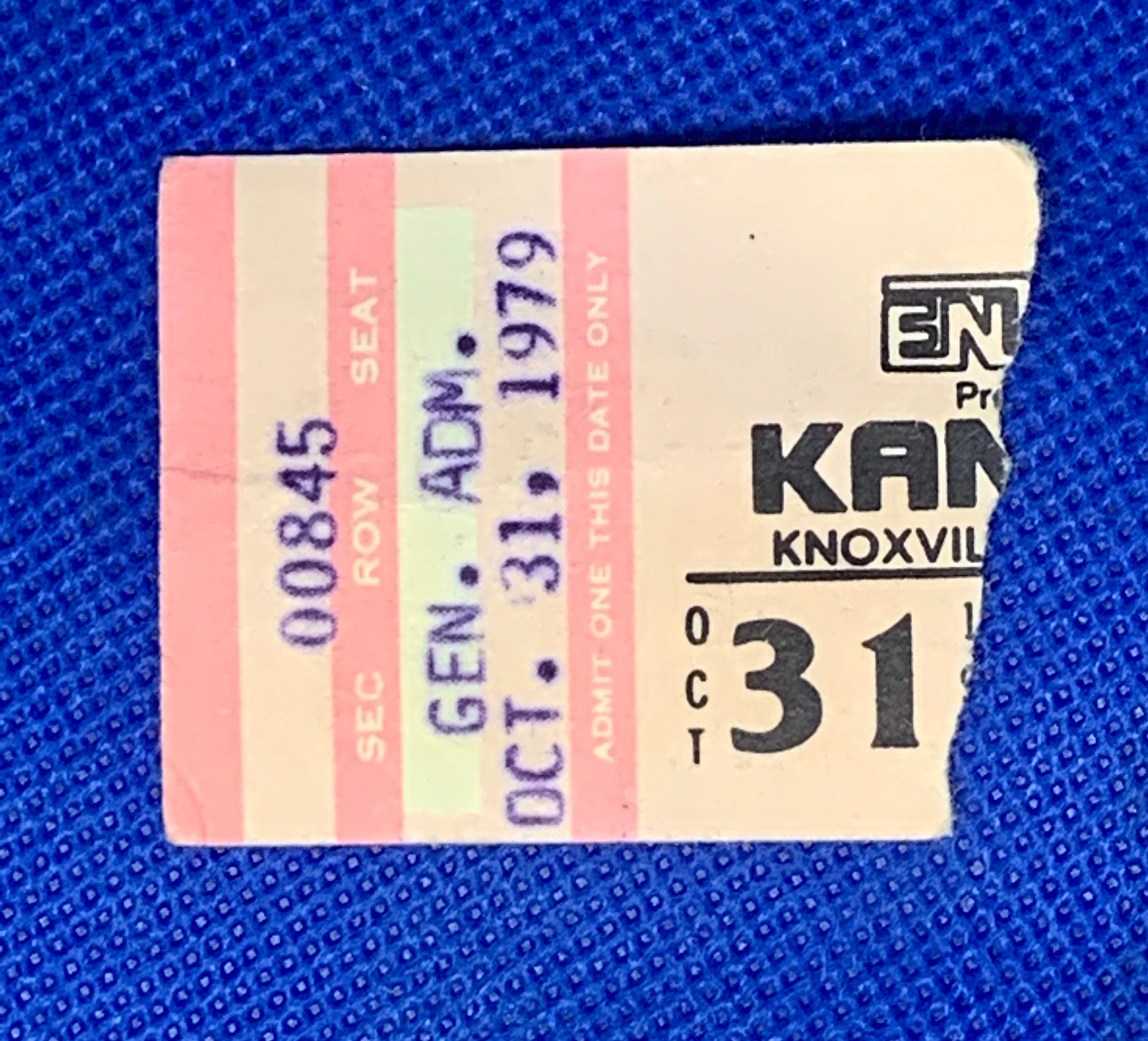 Kansas Concert Ticket Stub Oct. 31 1979 Vintage Kansas - Etsy