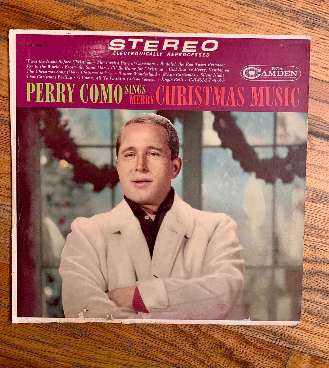Perry Como Sings Merry Christmas Music 1956 I'll Be Home, White ...