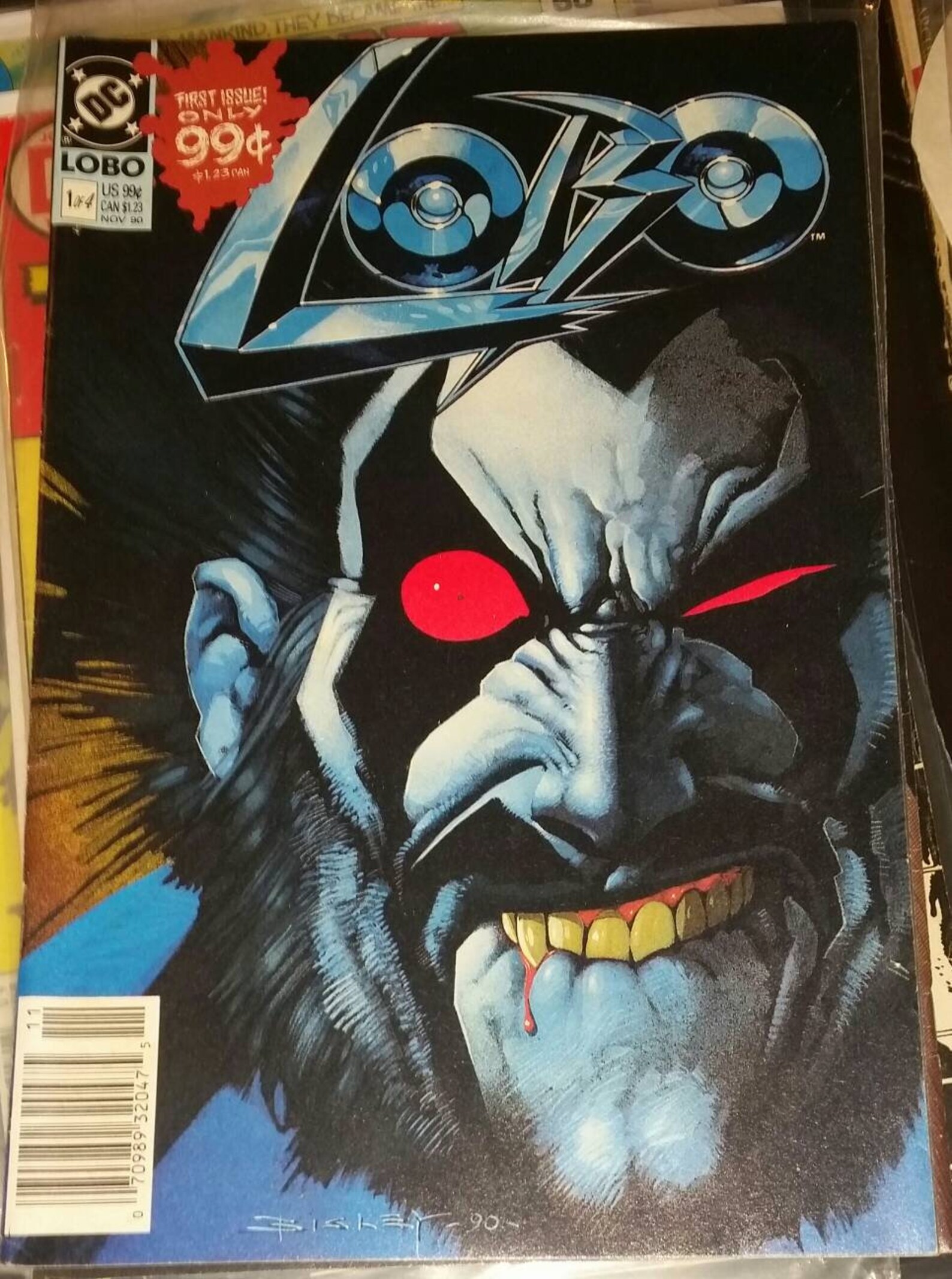 Lobo 1 First Edition DC Comic Book November 1990 0.99 Cent | Etsy